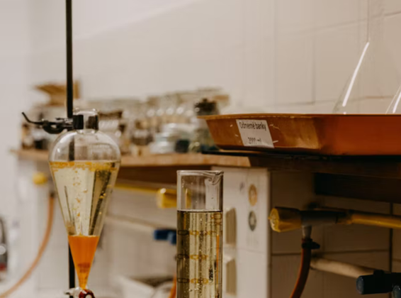 What does astatine react with and its use?