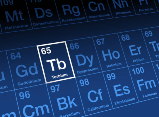 What is terbium used for commercially?