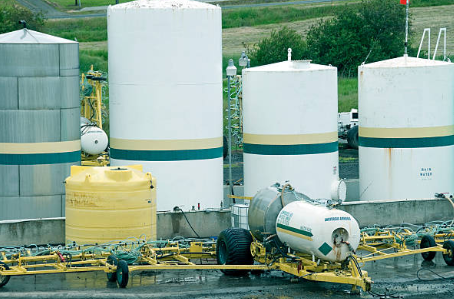 Anhydrous ammonia farming application in improving crop growth