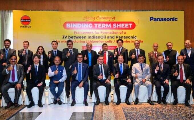 IndianOil and Panasonic Energy to form joint venture to produce lithium-ion batteries in India